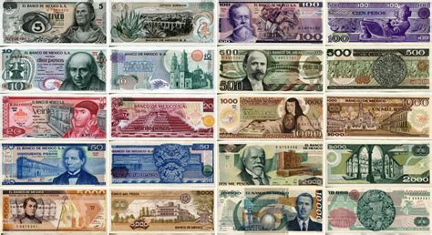 Mexican Coins And Banknotes