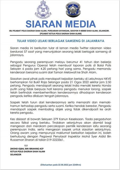 Polis Diraja M Sia On Twitter ISU TULAR KENYATAAN MEDIA KETUA POLIS