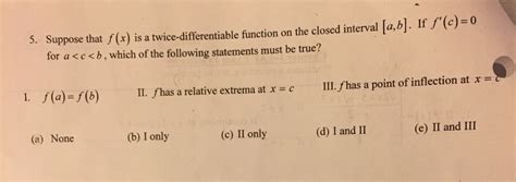 solved suppose that f x is a twice differentiable function