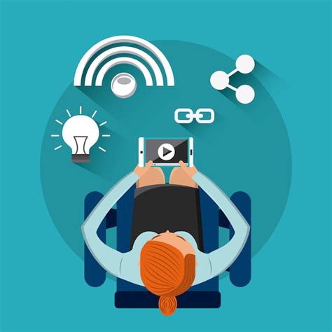 Iconos planos de redes sociales móviles Vector Premium