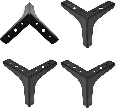 JOLIGAEA Lot de 4 Pieds de Meubles Charge Jusqu à 800 KG 10cm Pied de