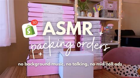 ASMR Packing Orders For My Small Business Real Time Work With Me No