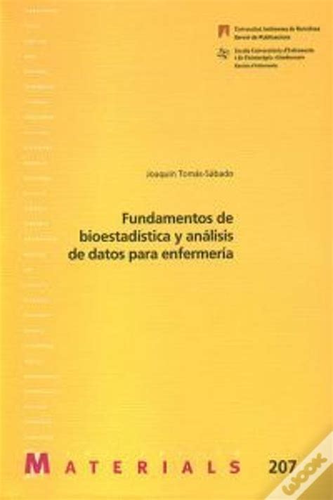 Fundamentos De Bioestadistica Y Analisis De Datos Para Enfermeria De