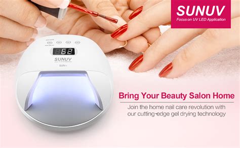 Uv Led Nail Lamp W Sunuv Uv Light For Gel Nails With Double Power