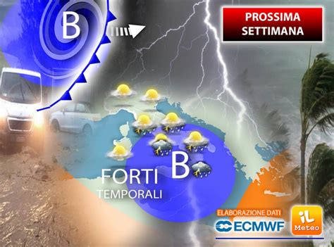 Meteo Prossima Settimana Gi Luned Rischio Nubifragi Su Molte