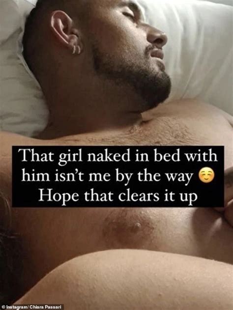 Nick Kyrgios Girlfriend Chiara Passari Shares Picture Of Tennis Bad