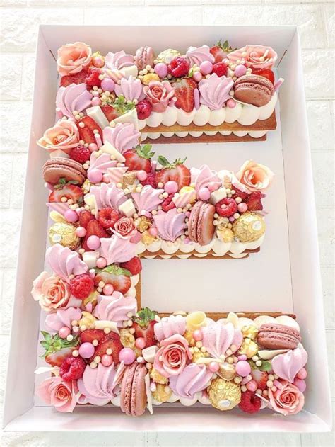 LETTER CAKES Frudeco Miami Elegant Birthday Cakes Number Birthday