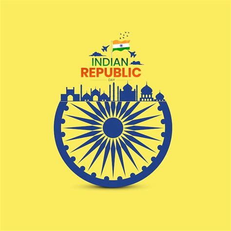Premium Vector Th January Republic Day Of India Celebration With