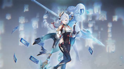 Genshin Impact Reveals Shenhe S Character Demo Elemental Skill Burst