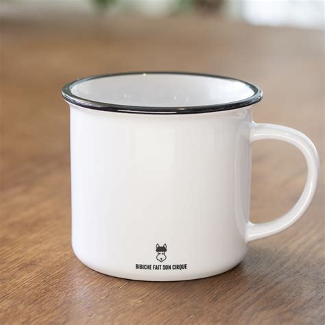 Mug émail ou céramique Beau papa Bibiche fait son cirque