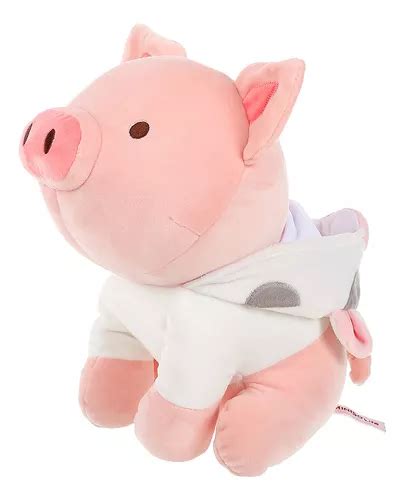 Miniso Peluche Cerdito Sentado Con Capucha De Vaca 27 9x21 2