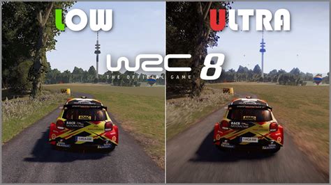 Pc Graphics Comparison Wrc Low Vs Ultra Settings Youtube