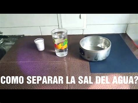 El método infalible para separar agua y sal en casa Tratamos el Agua