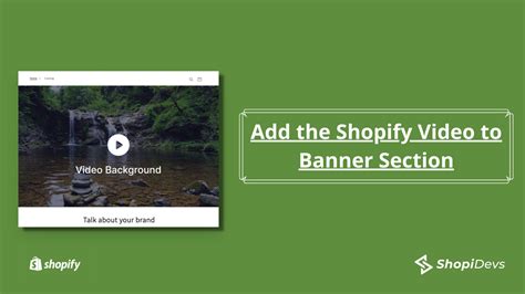 How To Add The Shopify Video To Banner Section Easily In