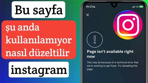 Nasıl Düzeltilir Bu sayfa şu anda kullanılamıyor instagram ৷ Sorun