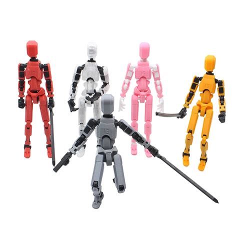 Multi Jointed Movable Robot 3D Printed Mannequin Toyslucky 13 Dummy