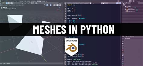 how to make meshes with python in blender blendernation
