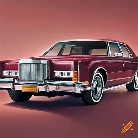 Cranberry 1974 Lincoln Continental Sedan On Craiyon