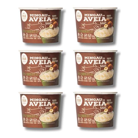 Mingau de Aveia Duplo Chocolate Sem Açúcar Sem Glúten Sem Leite e