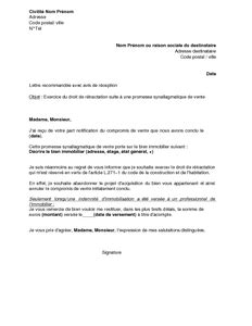 Modele De Lettre Vente Vehicule