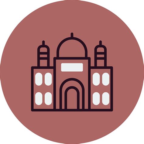 Taj Mahal Vector Icon 20000382 Vector Art At Vecteezy