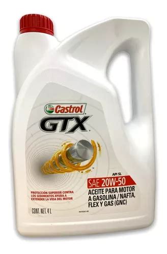 Aceite Castrol Gtx 20w50 Mineral 4 Litros Envio Gratis