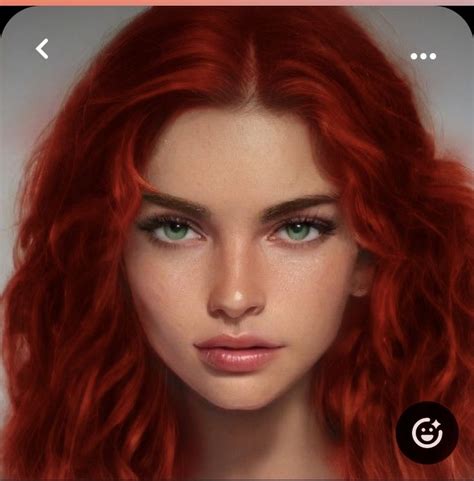 A Woman With Red Hair And Green Eyes