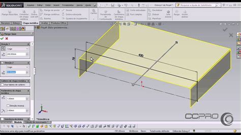 Sheet Metal Aula 01 Chapa metálica SolidWorks Celso Torres YouTube