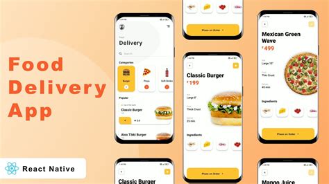 Food Delivery App React Native Ui Youtube