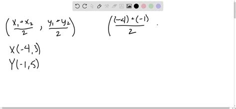 solved suppose the origin is the midpoint of a segment and one endpoint of the segment is x y