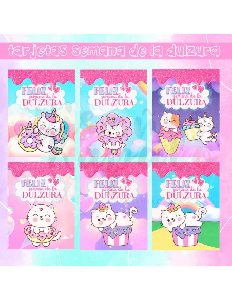 Tarjetas Semana De La Dulzura