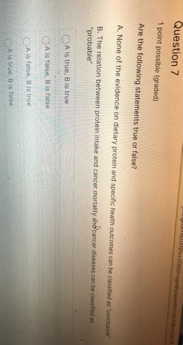 solved question 4 1 point possible graded which of the