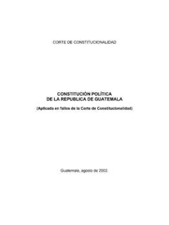CONSTITUCIÓN POLÍTICA DE LA REPUBLICA DE GUATEMALA constituci 211 n