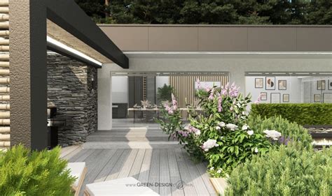 Projekt Indywidualny Green Design Altana Z Basenem I Jacuzzi