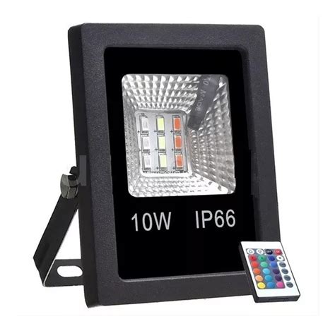 Refletor Holofote Led Smd Rgb W Bivolt Jardim Piscina R Em