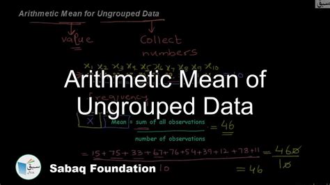 What Is Grouped And Ungrouped Data How Do Their Formulae