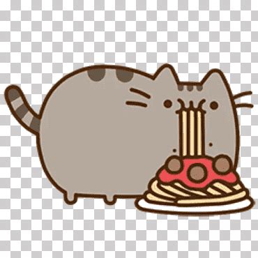 Pusheen Comiendo Pastel Gr Fico Png Klipartz