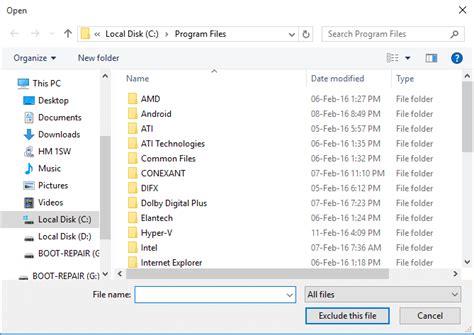 Exclude Certain Files Folders Apps From Windows 10 Defender