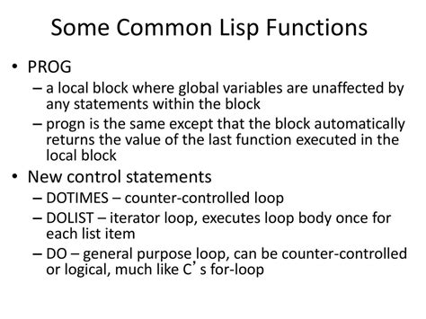 functional languages early in ai research there was a need for symbolic computing handling