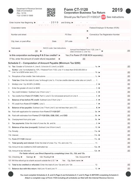 Ct W Form Printable