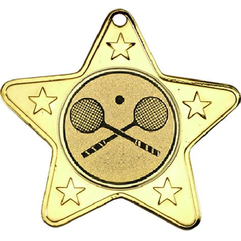 Squash Star Shaped Medal Gold 50mm Buy Online In UK