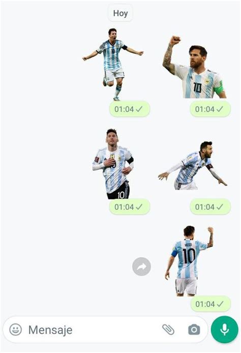 Cómo descargar los stickers de Messi y la selección de Argentina con