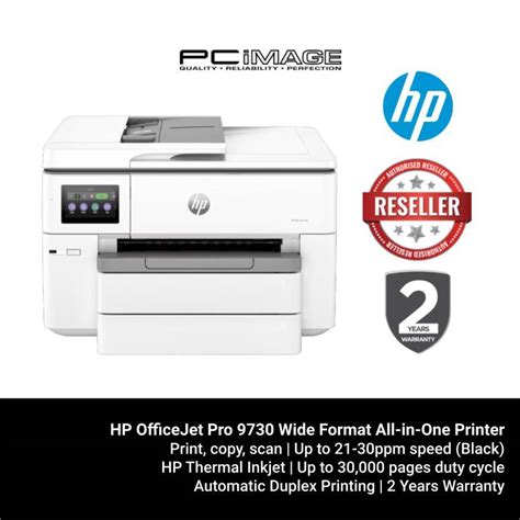 HP OfficeJet Pro 9730 Wide Format All In One Printer Print Copy Scan
