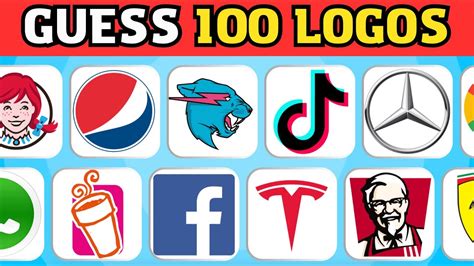 Guess The Logo In 3 Seconds Only 1 Can Guess All 100 Famous Logos