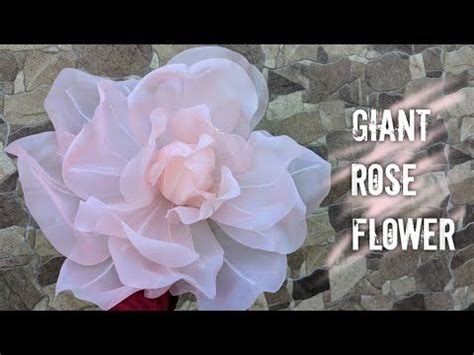 How To Make Giant Organza Flower Rose Flower Artofit