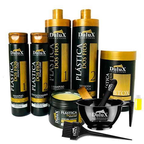 Combo Pl Stica Dos Fios Selagem Termica Dulux Botox Pl Stica Dos Fios