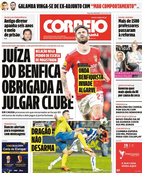 Capa Correio da Manhã 9 maio 2023 capasjornais pt