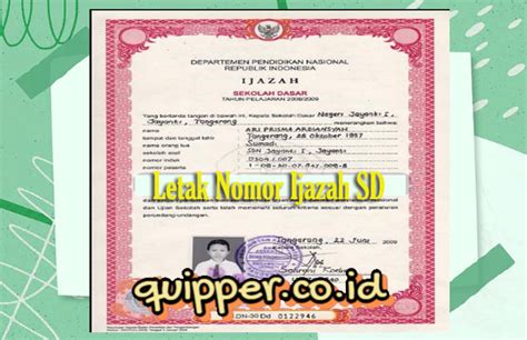 Cara Melihat Letak Nomor Ijazah Sd Smp Sma Smk D S