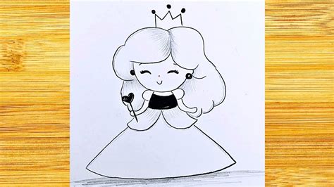 Cómo dibujar una princesa Cómo dibujar una linda muñeca Dibujos