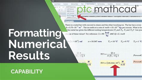 formatting numerical results in mathcad prime youtube